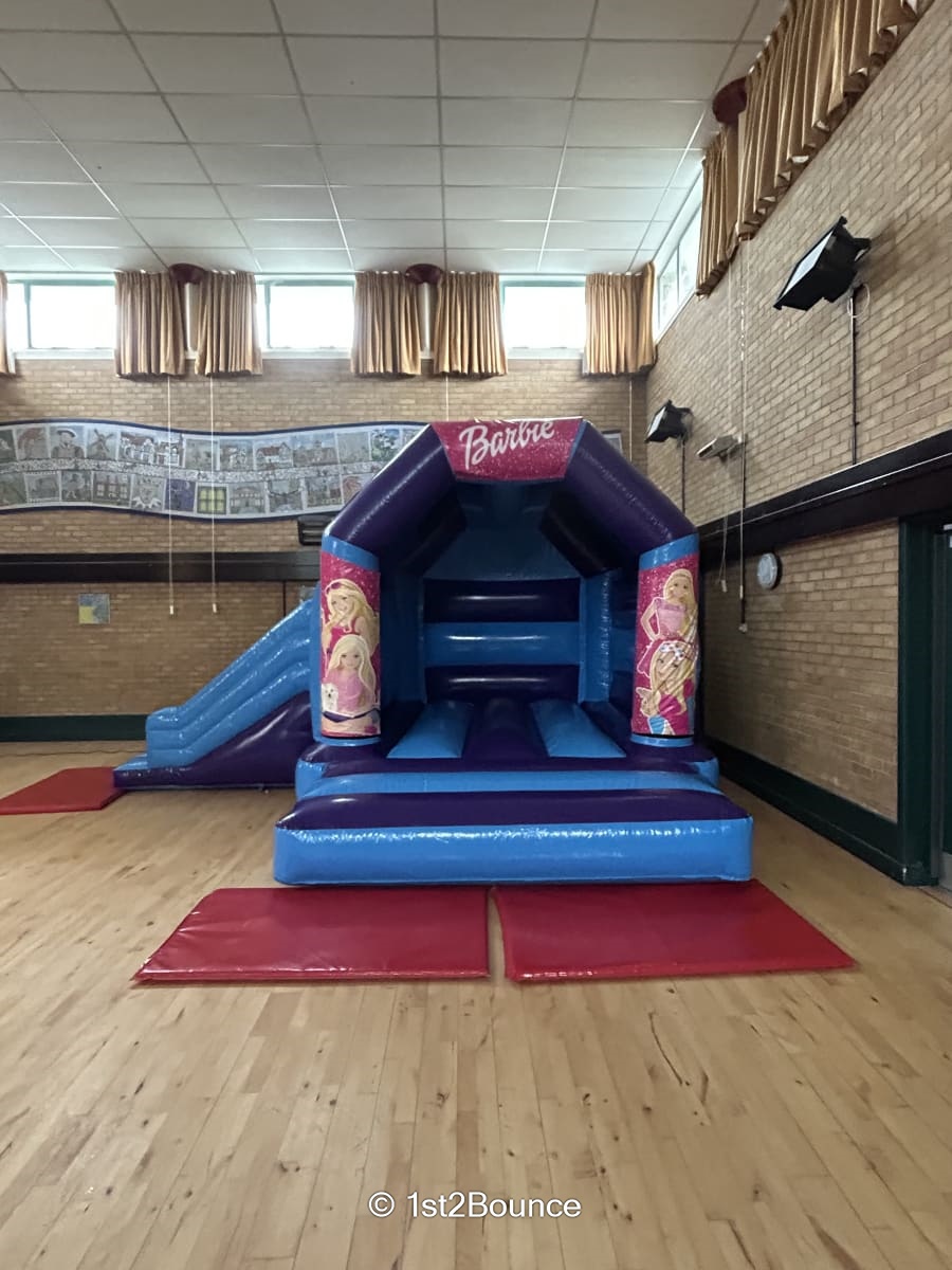 Barbie Side Slide Bouncy Castle - Bouncy Castle Hire in Chelmsford ...