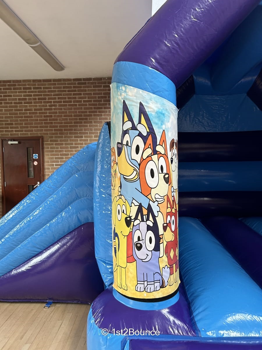 Bluey Side Slide Bouncy Castle - Bouncy Castle Hire in Chelmsford ...