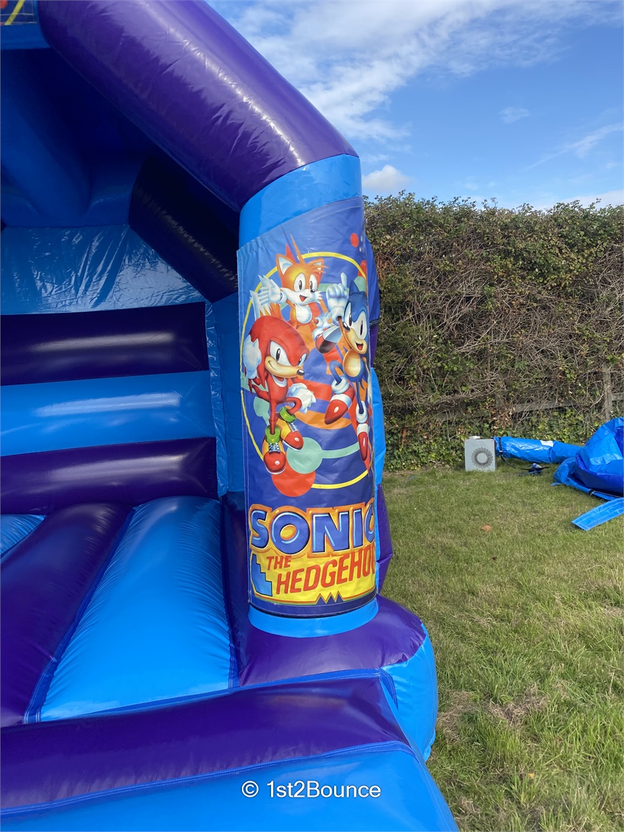 Sonic 18x15 Side slide Bouncy Castle - Bouncy Castle Hire in Chelmsford ...